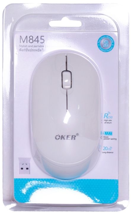 เมาส์ไร้สาย OKER M845 USB 2.4G WIRELESS MOUSE | Lazada.co.th