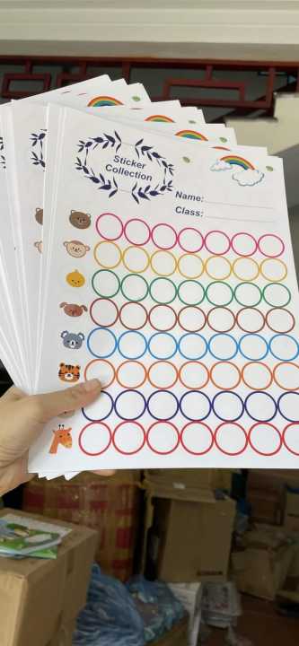 Báng dán sticker - tích điểm đổi quà. Kích thước giấy A4 in 2 mặt,giấy ...