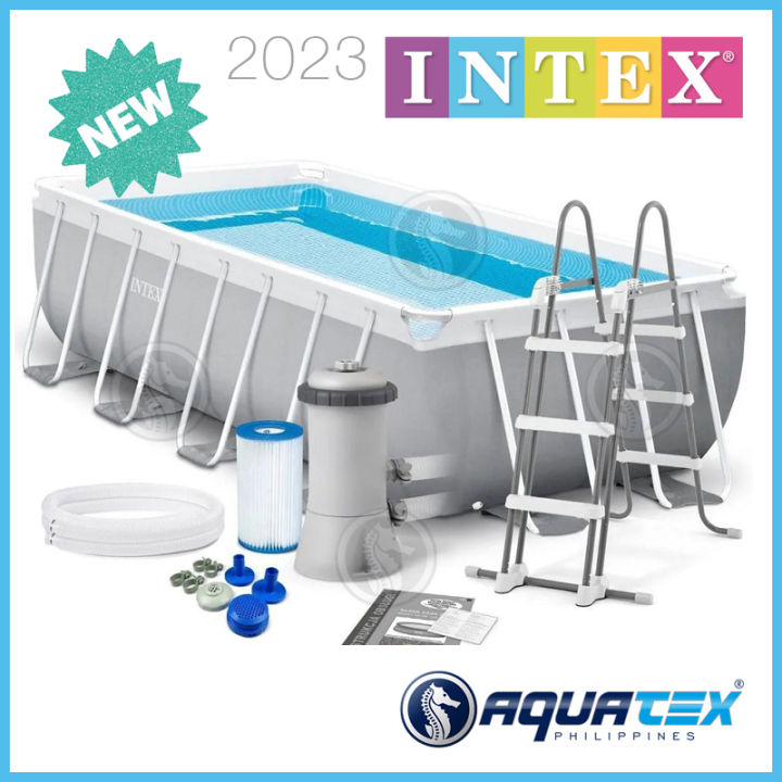 Intex 26790 - Intex Prism Frame Pool 4.00m x 2.00m x 1.22m with Filter ...