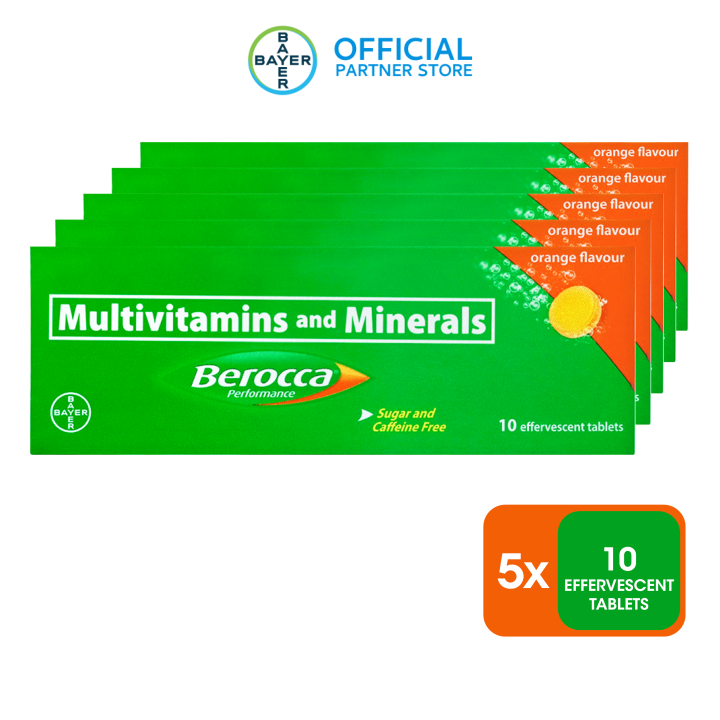 BEROCCA® Performance (Orange) Multivitamins + Minerals 10 Effervescent ...