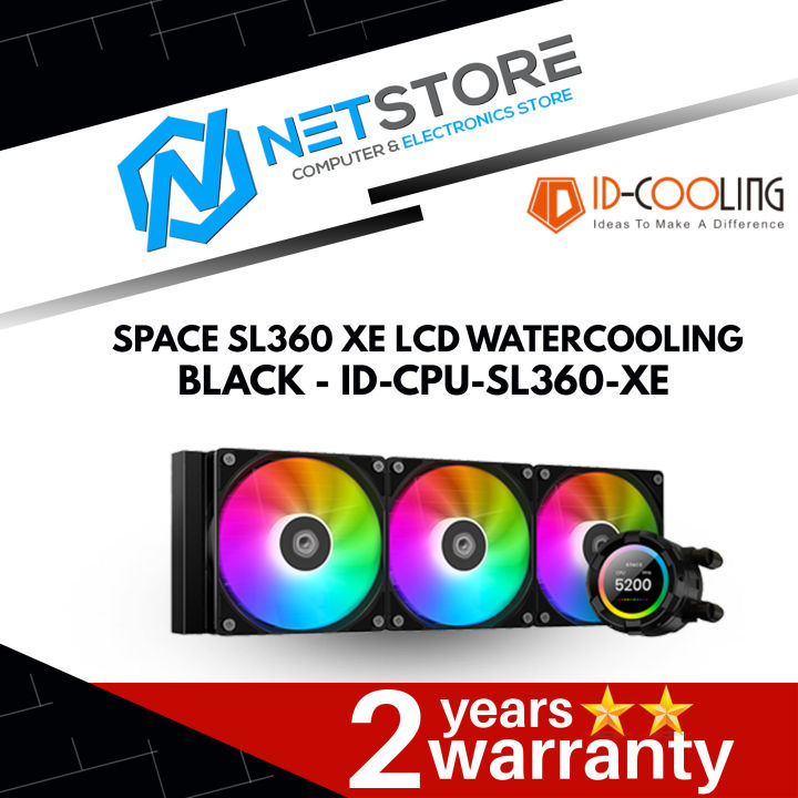 ID-COOLING SPACE SL360 XE LCD WATERCOOLING - BLACK - ID-CPU-SL360-XE ...