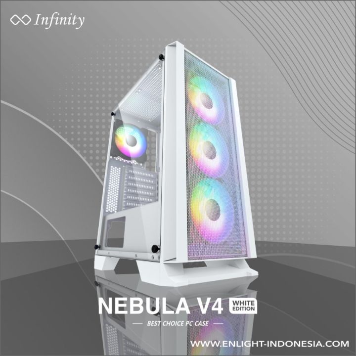 Casing Infinity NEBULA V4 Tempered Glass - ATX, mATX Gaming Case ...