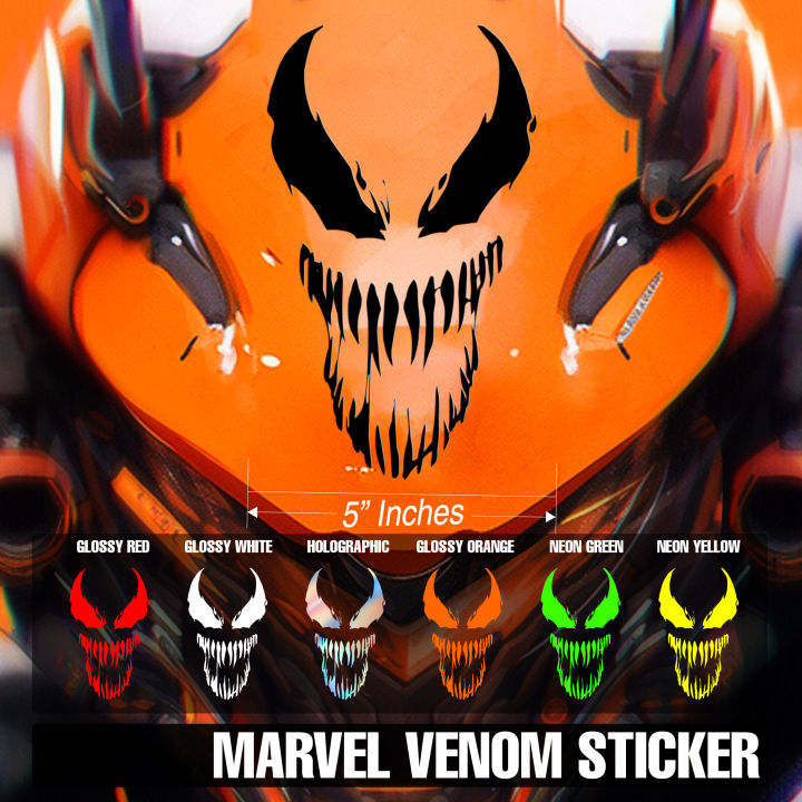 5" Inches MARVEL VENOM Sticker for FENDER / VISOR / CAR | Lazada PH