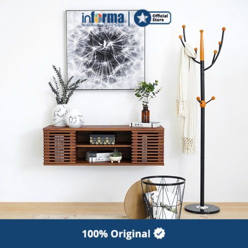 Informa Mooni Kabinet Dinding - Cokelat Walnut | Lazada Indonesia