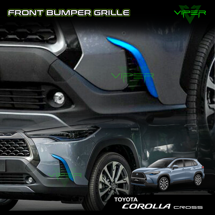 Toyota Corolla Cross Front Bumper Fog Lamp Grille Frame Trim ...