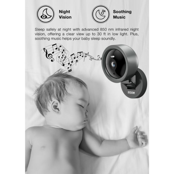 GXM Q5 3K Smart Camera CCTV 5MP WiFi 5G Dual-band Baby Pet Monitor ...