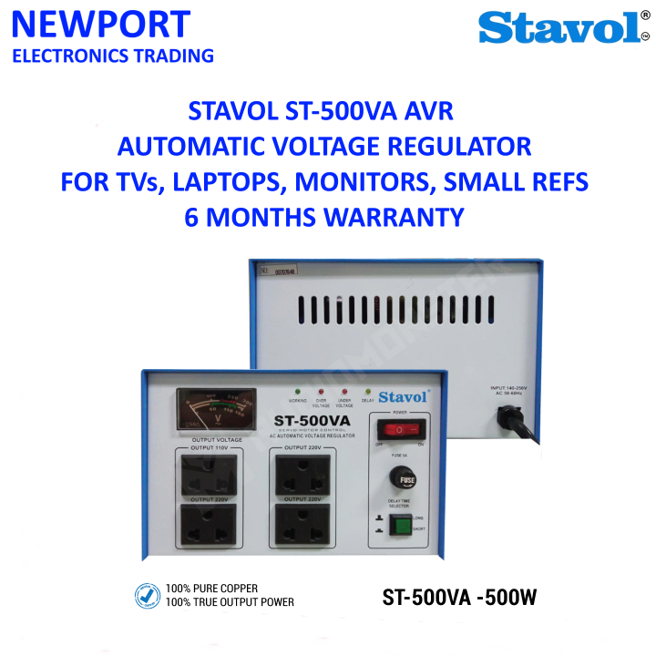 Stavol ST-500VA 500VA Automatic Voltage Regulator | Lazada PH