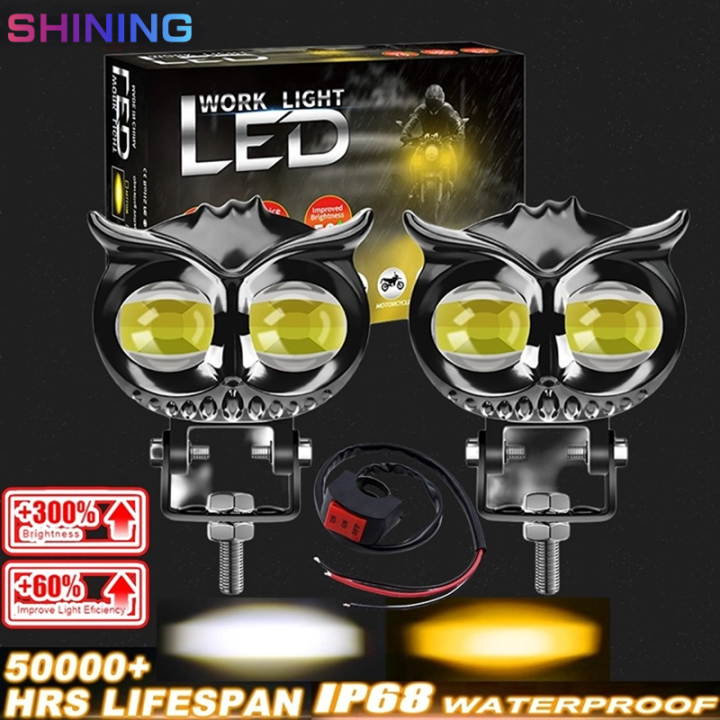 Shining Owl Mini Driving Light Motorcycle Dsk Mdl LED High Low Beam ...