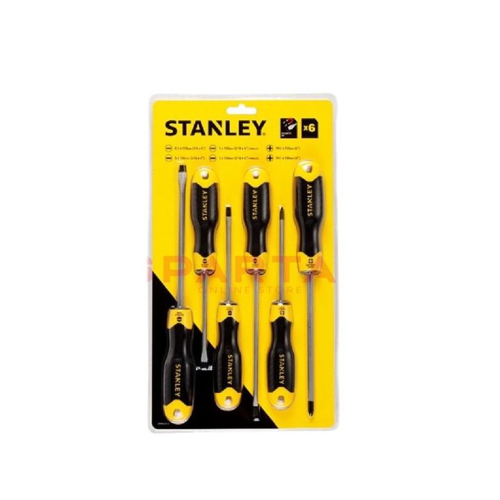 ☉Stanley 6 Piece Cushion Grip Screwdriver Set STMT66672 (New model ...