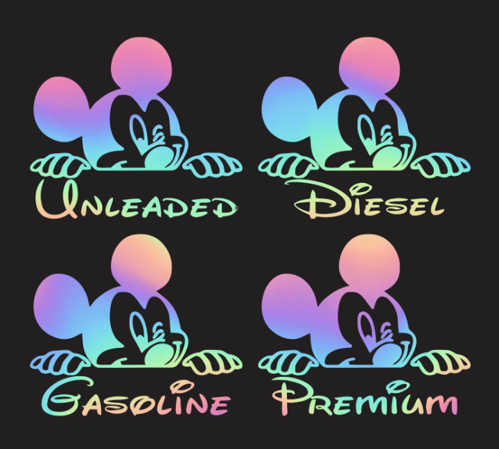 Mickey Mouse Car Fuel Tank Sticker Decals Waterproof | Lazada PH
