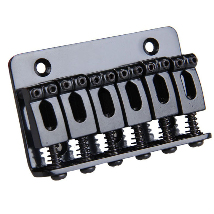 6 Saddle Hardtail Bridge Top Load 65mm Electric Guitar Bridge (Black ...