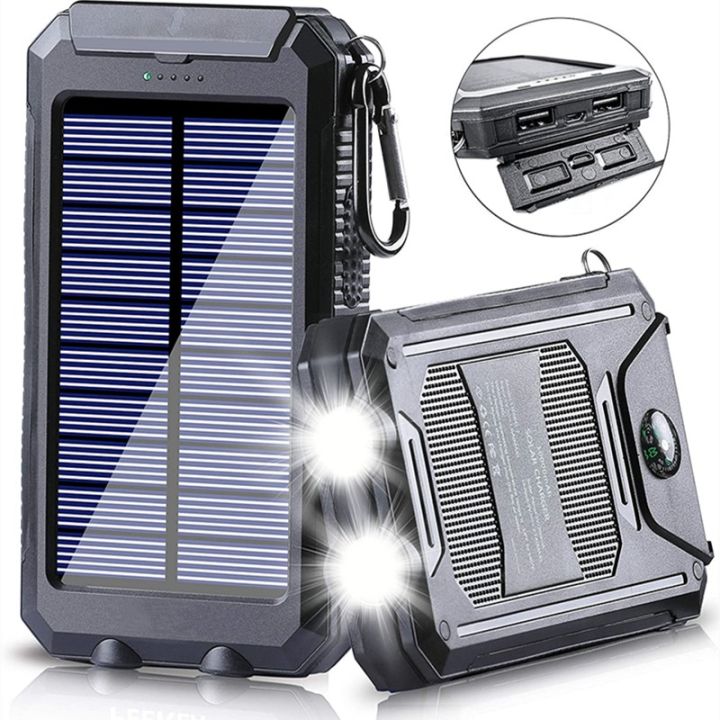 100% original 50000mAh Solar Power Bank waterproof compass PowerBank ...