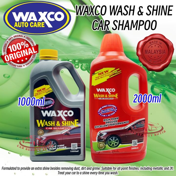 WAXCO Wash & Shine Car Shampoo - 1000ml / 2000ml | Lazada