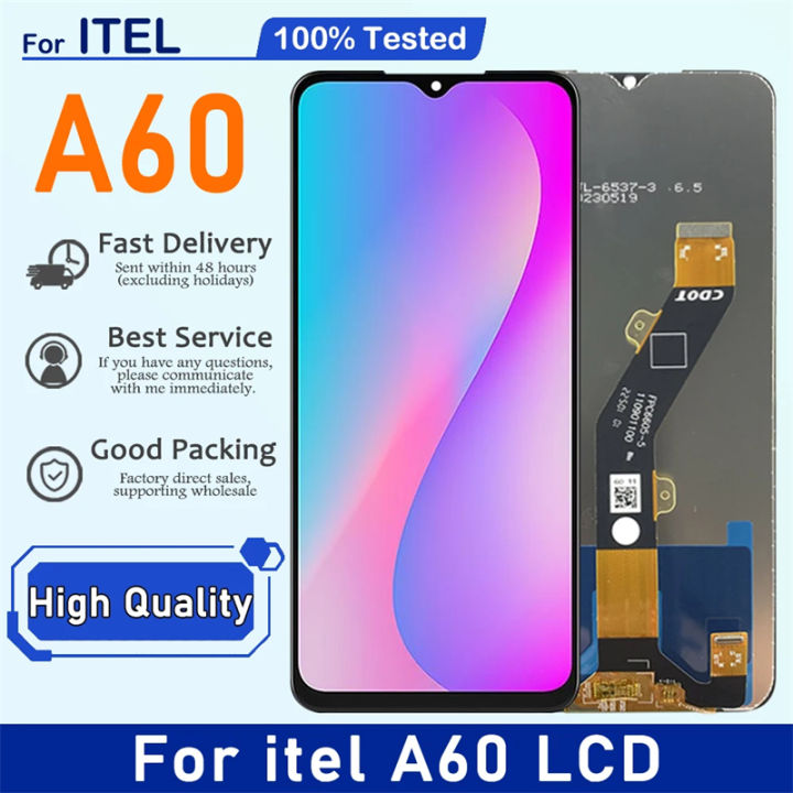 YY 6.6 " Original LCD For Itel A60 A662L LCD Display Touch Screen Digitizer Panel Assembly ...