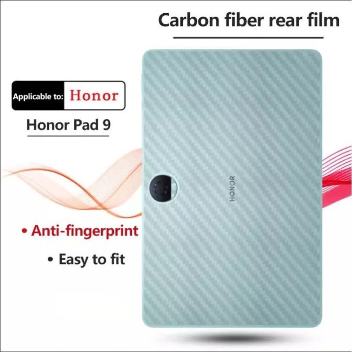 Carbon Fiber Tablet Screen Back Film For Honor Pad 9 12.1 X9 11.5 X8 ...