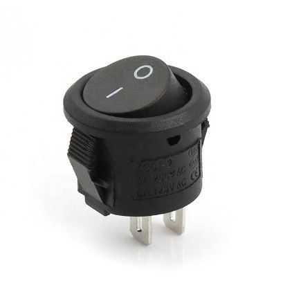 Saklar Bulat Mini Rocker Switch On Off Hitam 2 PIN 2 KAKI | Lazada ...
