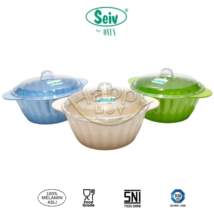 WADAH SAJI | WADAH LAUK | WADAH MAKANAN | CASSEROLE MELAMIN BULAT ...