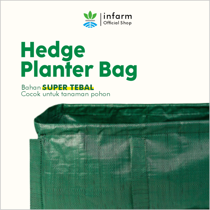 INFARM - Hedge Planter Bag Ukuran L 40 x 40 x 100 cm Flower Bed Planter ...