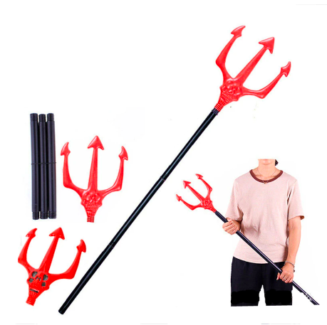 Premium Quality Detachable Ghost Trident Simulation Halloween Adults ...
