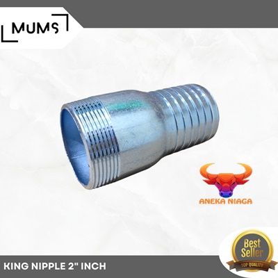 AN-King Nipple 2 Inch Nepel Selang Galvanis Sambungan Pipa Npt 2" Inch ...