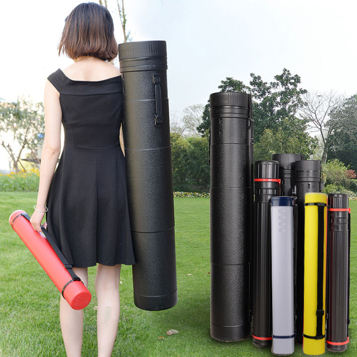 (Lt Stationery)Drawing tube blueprint case adjustable telescoping art ...