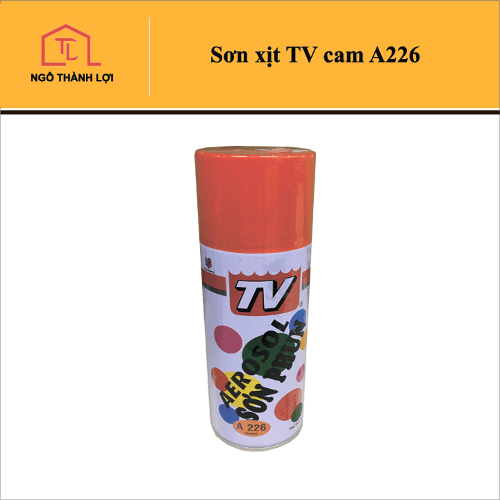Sơn xịt TV đỏ A211, nho A222, vàng đậm A241, vàng gold A228, vàng đồng ...