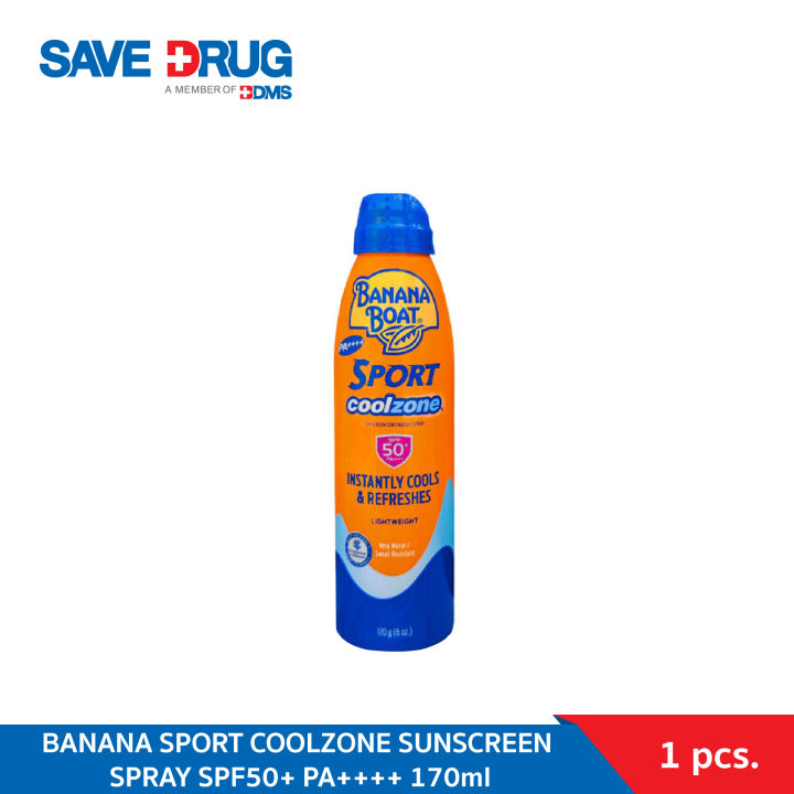 BANANA SPORT COOLZONE SUNSCREEN SPRAY SPF50+ PA++++ 170ml | Lazada.co.th