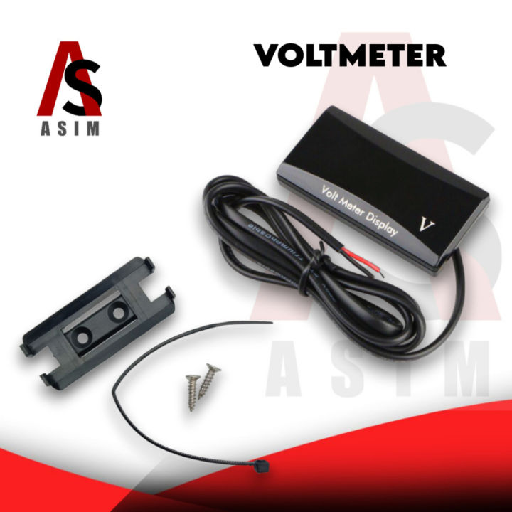 Asim Motorcycle Car Motorcycle Digital Volt Meter 12V Waterproof ...