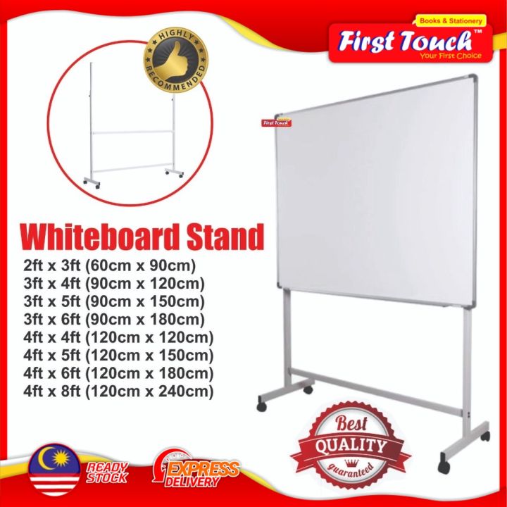 Whiteboard Magnetic with Stand Whiteboard Stand 2x3 / 3x4 / 4x4 / 3x5 / 3x6 / 4x5 / 4x6 / 4x8 ...