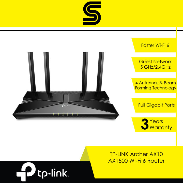 TP-Link Archer AX10 AX1500 WIFI 6 Router | Lazada