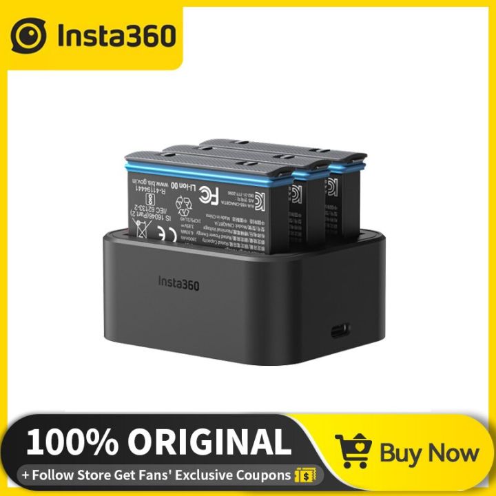 Original Insta360 ONE X3 Battery 1800Mah Fast Charge Hub For Insta 360 One X3 Camera Essories ...