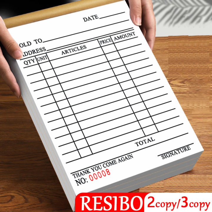 3copy Business Receipt 2copy Carbonization Resibo Official Receipt With ...