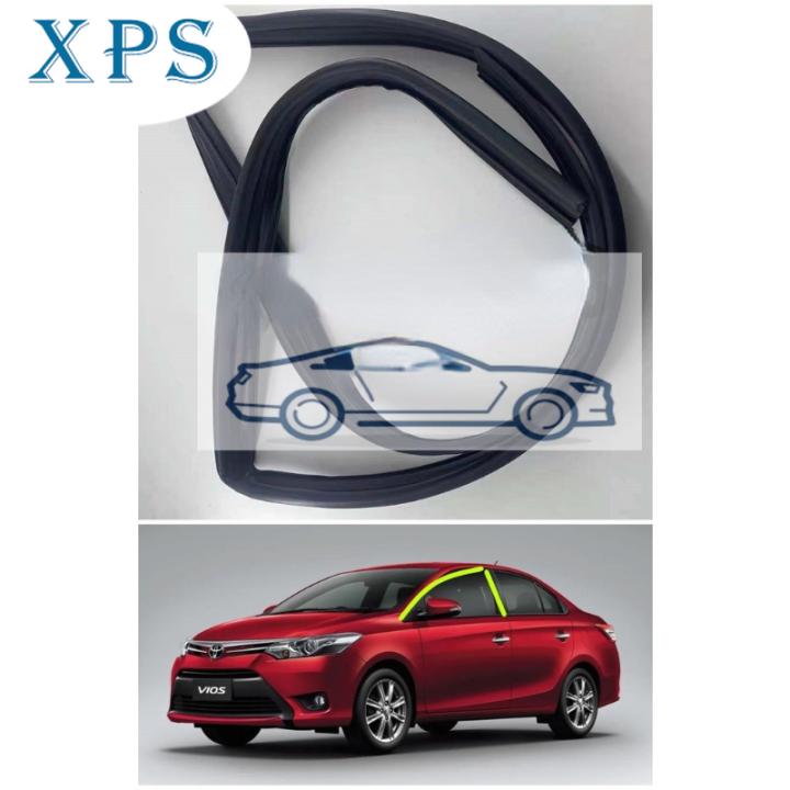 xps DOOR GLASS RUN CHANNEL RUBBER for toyota vios 2014 2015 2016 2017 ...