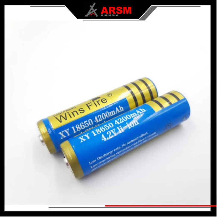 Wins Fire 18650 Lithium Ion Rechargeable Battery | Lazada