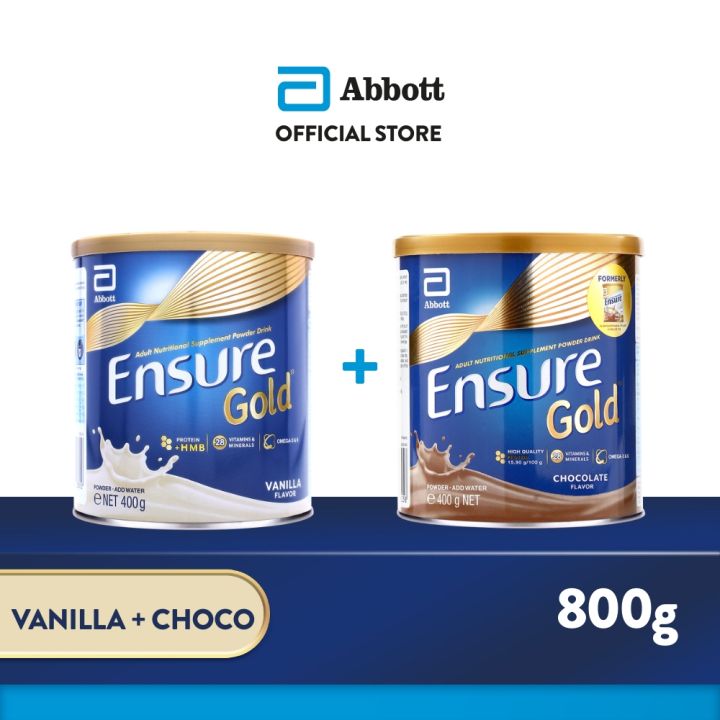 Ensure Gold HMB Vanilla 400g and Chocolate 400g For Adult Nutrition ...