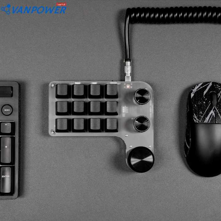 Programmable Customized Keyboard 12 Key 3 Knob/3 Key + 1 Knob Bluetooth ...