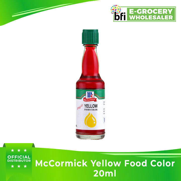 BFI McCormick Yellow Food Color 20ml | Lazada PH