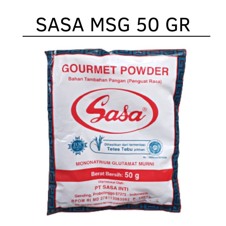SASA MSG 50 GR /Sasa Penyedap/Rasa Gourmet Powder/Penguat Rasa ...