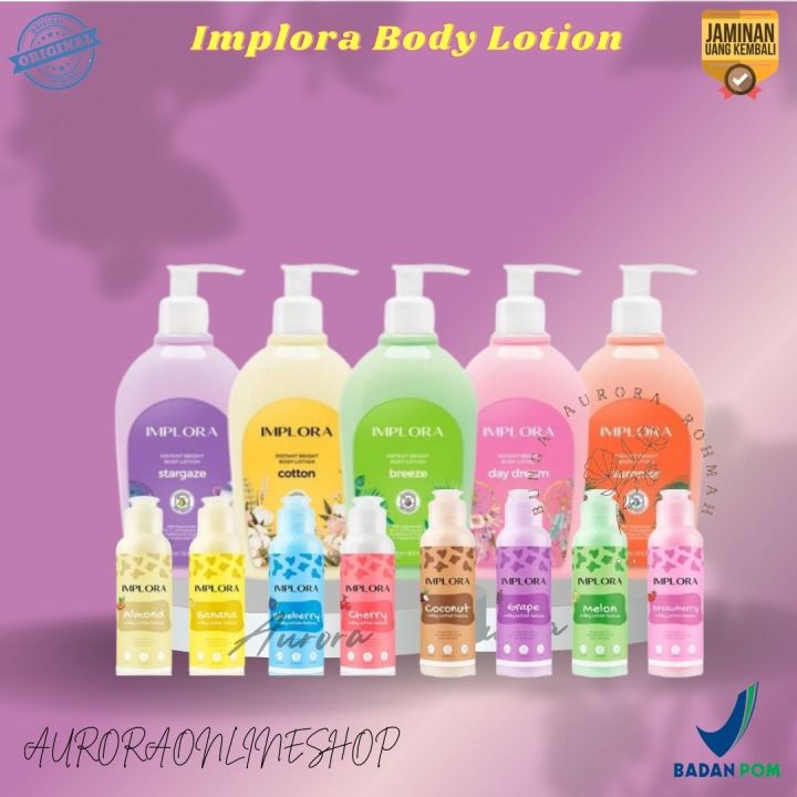 Implora Instant Bright Body Lotion 300ml | Stargaze | Breeze | Summer ...