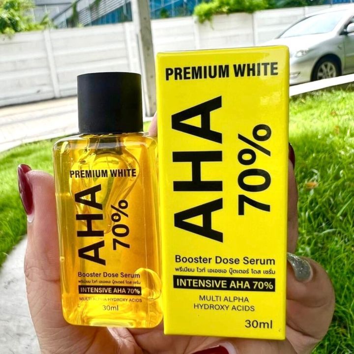 Premium White AHA 70% Booster Dose Serum 30 ml หัวเชื้อเซรั่ม AHA ...