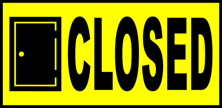 CLOSED SIGNAGE PVC TYPE WATERPROOF AND NON-FADING | Lazada PH