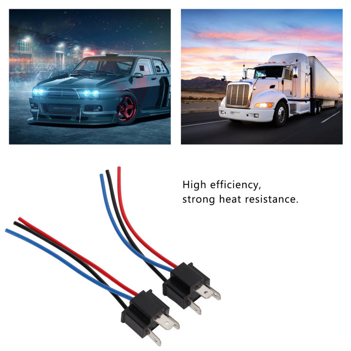 H4 Male Socket Connection Line Cable Headlights Socket Headlights ...