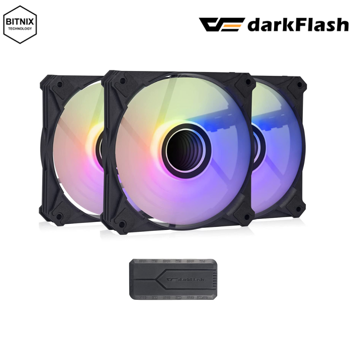 AIGO DarkFlash Infinity 8 PWM ARGB Series Casing Fan - ( Single Fan / 3 In 1 ) | Lazada