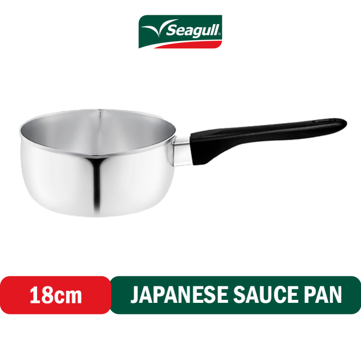 Seagull Japanese Stainless Steel Sauce Pan (18cm) | Lazada