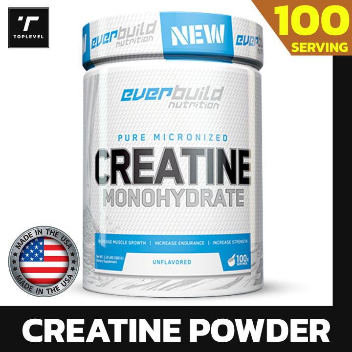 Everbuild Creatine Monohydrate powder - 500 g | 100 Serving สุดยอด ...
