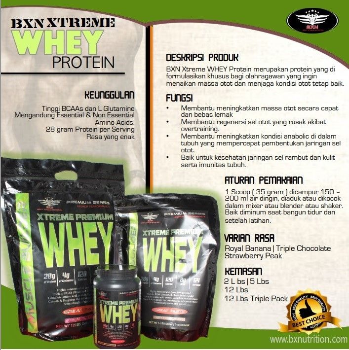 Susu Gym Whey Protein BXN 2lbs Suplemen Otot | Lazada Indonesia