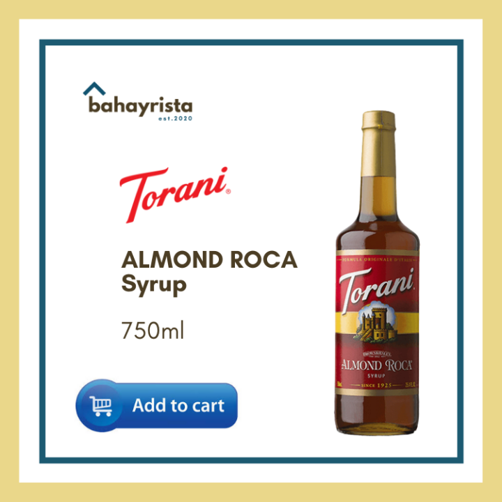 Torani Almond Roca Syrup 750ml | Lazada PH