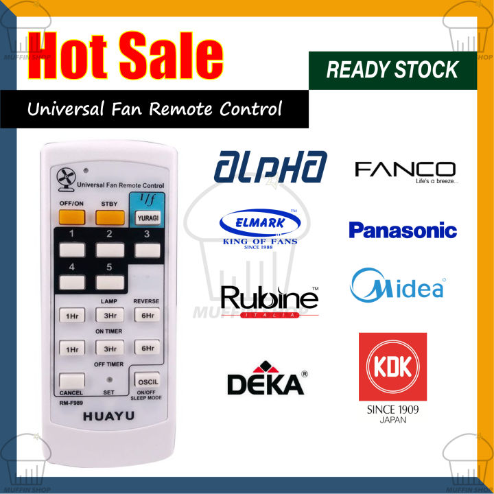 Universal Fan Remote Control Ceiling Fan Kipas Angin Remote 万能通用风扇遥控器 ...