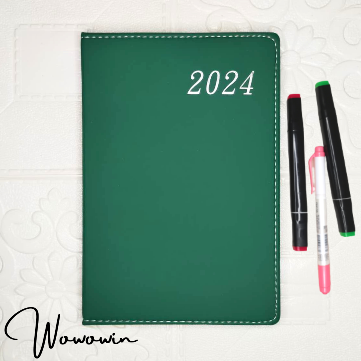 𝓦𝓦 A5 2024 Year Planner Notebook 365 Daily Agenda Office Business ...