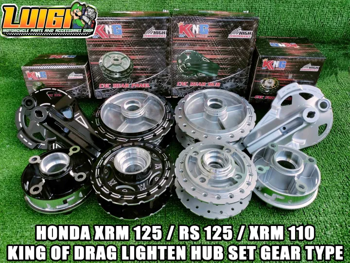 KING OF DRAG HONDA XRM 125 / RS 125 / XRM 110 LIGHTEN HUB SET GEAR TYPE ...